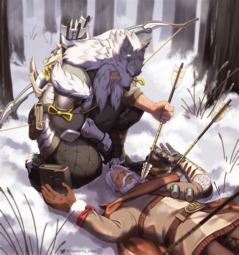 Hanzo And Cassidy Overwatch And 1 More Drawn By Strawberrynapa