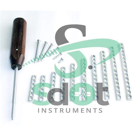 15mm Dcp Bone Plates And Cortical Screws Self Tapping Set Of 91 Pcs