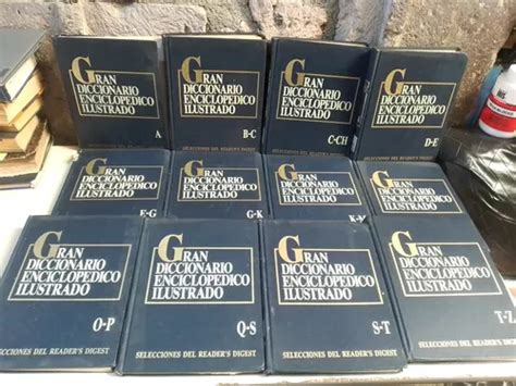 Gran Diccionario Enciclopedico Ilustrado 12 Tomos Desgastada Meses