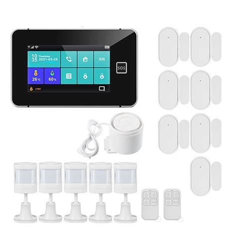 Gsm Alarm System Smart Home Security 4 3 Inch Touch Color Screen Arming Burglar System 433mhz