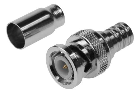50 Ohm Bnc Male Crimp Plug Spt Security Systems