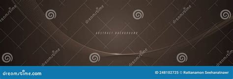 Abstract Dark Brown Gradient Background With Curve Lines Modern Luxury Template Design Smooth