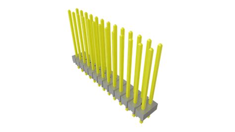 Tsw 113 17 G D Samtec Tsw Series Vertical Through Hole Pcb Header 26 Contact S 2 54mm Pitch