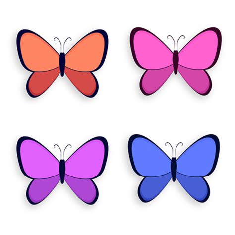 وکتور پروانه 🦋پروانه با فرمت وکتور زیبا