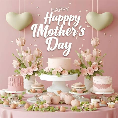 Premium Photo Mothers Day Greeting Card