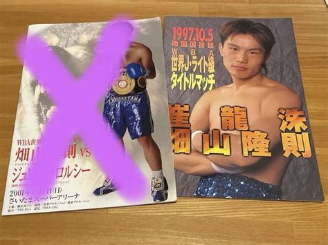 畑山隆則 タイトルマッチ パンフレット メルカリ