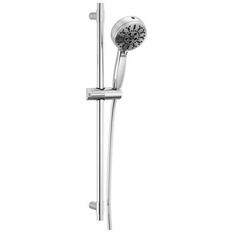 7 Setting Slide Bar Hand Shower With Cleaning Spray In Lumicoat Chrome