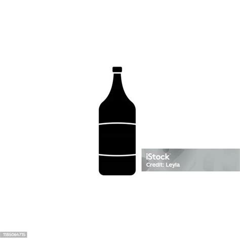 酒瓶標誌圖示剪影向量圖形及更多乾淨圖片 乾淨 側影 剪裁圖 Istock