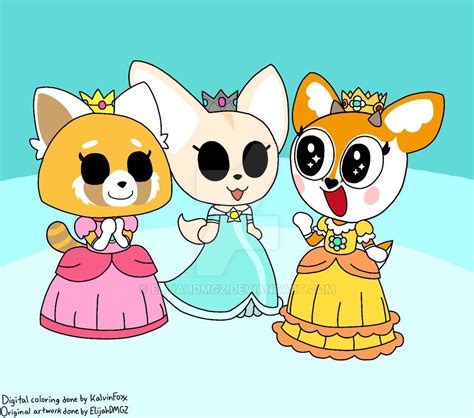 Peach Retsuko Rosalina Fenneko And Daisy Tsunoda By Elijahdmgz On