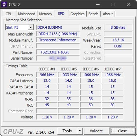 Yahoo オークション Transcend Ddr4 2133 Pc4 17000 8gb×2枚 ＝合