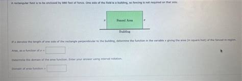 Solved If X Denotes The Length Of Ene Side Of The Rectangle