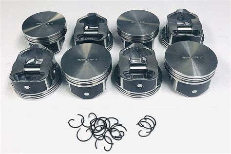 Silvolite Flat Top Pistons Set8 For Chevy 48 53 V8 Ls Wfloat Pin