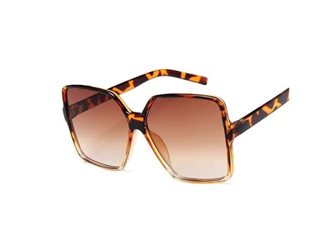 Black Square Oversized Sunglasses Women Big Frame Colorful Sun Glasses