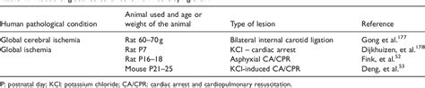 Figure From Cerebral Ischemia In The Developing Brain Semantic Scholar