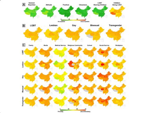 Choropleth Maps Unit Percentage A Heterosexual Participants Download Scientific Diagram