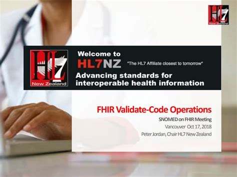 Fhir Validate Code Operations Snomed On Fhir Meeting Vancouver Oct