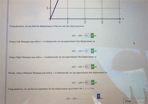 Solved Using Geometry We Can Find The Displacement Of Chegg