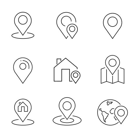 Premium Vector Location Pin Gps And Map Icon Collection