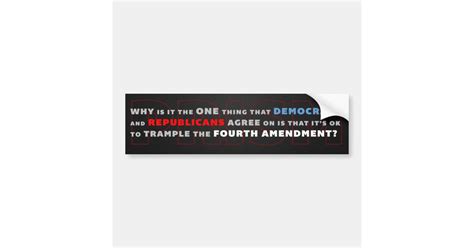 Prism Trample The 4th Amendment Bumper Sticker Zazzle