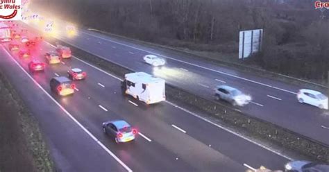 M4 Crash Causes Heavy Traffic Wales Online