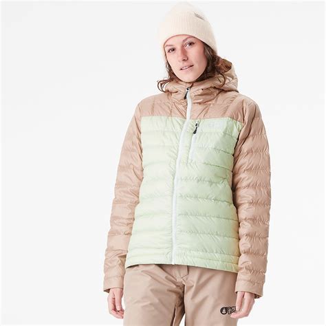 Picture Organic куртка пуховая Mid Puff Down W 2025 Lime Cream Roebuck