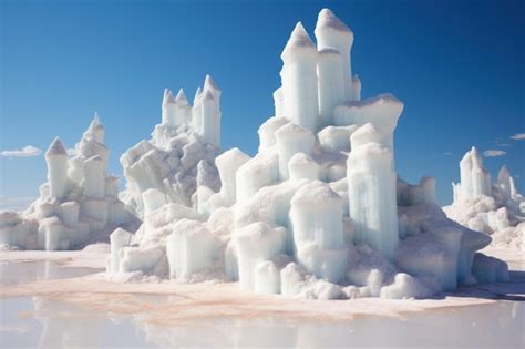 Premium Photo Active Salt Structures Interior Old Stone Generate Ai