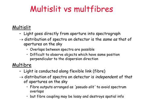 Ppt A Comprehensive Overview Of Multiobject Spectroscopy Systems
