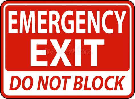 Fire Exit Do Not Block Stock Illustrations 152 Fire Exit Do Not Block
