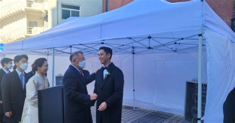 [포토]정준·리디아고 결혼식장 찾은 정의선 현대차그룹 회장