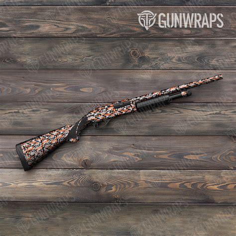 Classic Orange Tiger Camo Gun Skin Vinyl Wrap For Shotgun Free