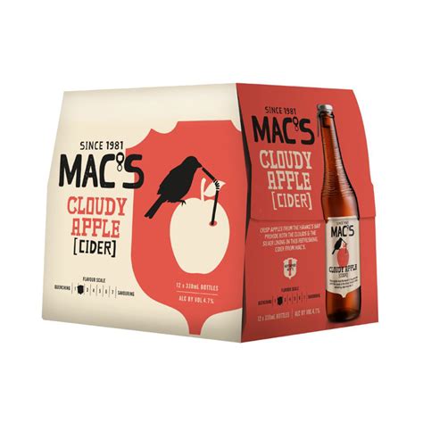 Super Liquor Macs Cloudy Apple Cider Bottles 12x330ml