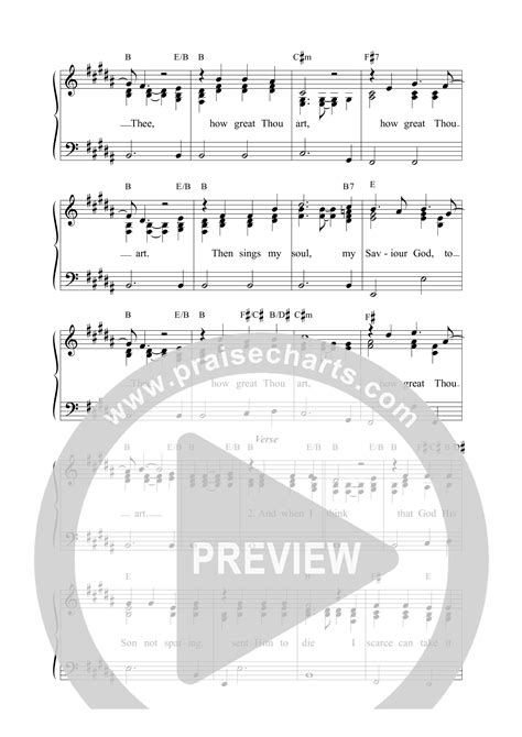 How Great Thou Art Sheet Music Pdf Mission House Praisecharts