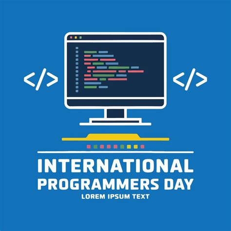 Vibrant Code Celebrating International Programmers Day 54083214 Vector Art At Vecteezy