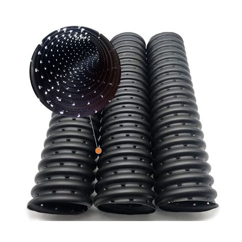 Hdpe Perforated Drain Pipe Industrial Grade Solution For Efficient Underground Drainage