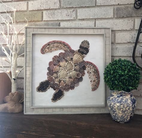 Sea Turtle Shell Art Mosaic Etsy
