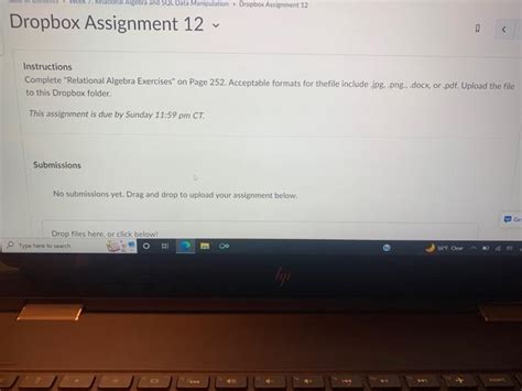 Instructions Complete Relational Algebra Exercises Chegg