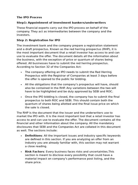 Ipo Process Pdf