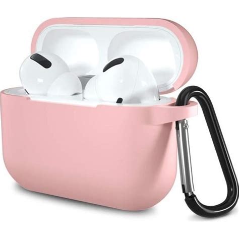 Etui Airpods Coque Silicone Rose Pour Airpods Pro Protection Anti