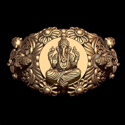 Ganesh Ji D Models Ring Dm Stl File Cad Wala