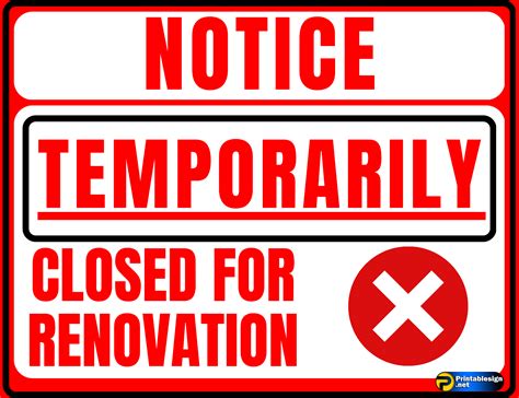 Temporarily Closed For Renovation
