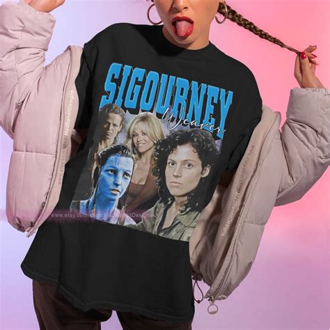 Sigourney Weaver Shirt Cool Retro Rock Poster T Shirt 70s 80s 90s