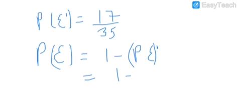 SOLVED Finding The Probability Of A Complement You Are Given The Probability That An Event Will