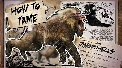 Ark Survival Evolved How To Tame Dinopithecus Youtube