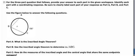 solved 23 for the three part question that follows provide