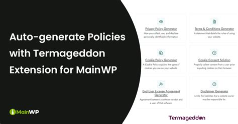 Introducing Revamped Termageddon Extension For MainWP MainWP