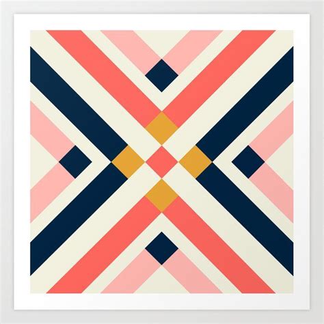 Bold Geometric Quilt Block Art Print By Oh Fine Art Artofit