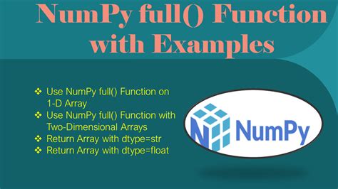 NumPy Full Function With Examples Spark By Examples
