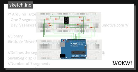 Trisevensegment V2 Wokwi Esp32 Stm32 Arduino Simulator