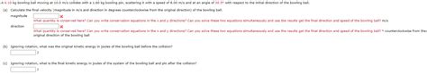 Solved A Calculate The Final Velocity Magnitude In M S Chegg
