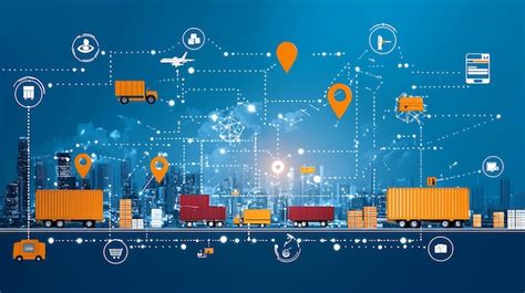 Premium Photo Supply Chain Monitoring Radar Screen And Moving Blips